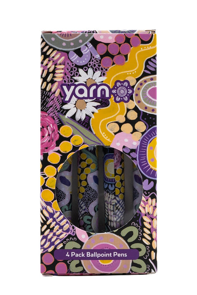 Aboriginal Art NAIDOC 2025 Ballpoint Pen 4 Pack - L | Yarn Marketplace