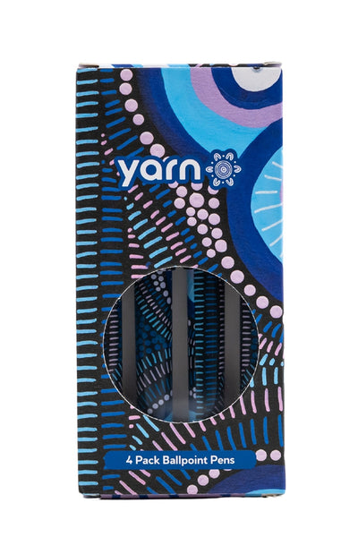 Aboriginal Art NAIDOC 2025 Ballpoint Pen 4 Pack - F.D | Yarn Marketplace