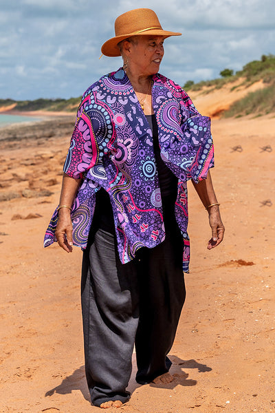 Aboriginal Art NAIDOC 2025 Shawl - M.T.O.B | Yarn Marketplace