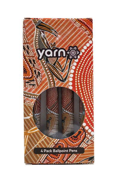 Aboriginal Art NAIDOC 2025 Ballpoint Pen 4 Pack - L.F | Yarn Marketplace