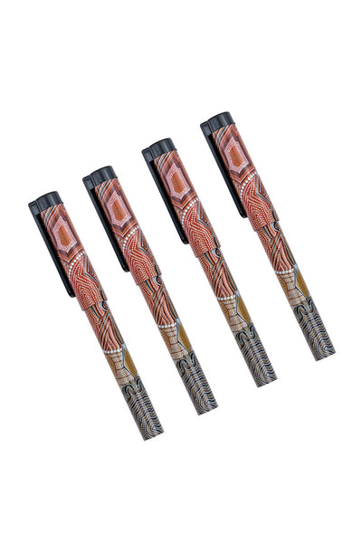 Aboriginal Art NAIDOC 2025 Ballpoint Pen 4 Pack - L.F | Yarn Marketplace