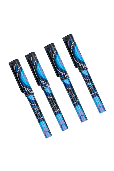 Aboriginal Art NAIDOC 2025 Ballpoint Pen 4 Pack - F.D | Yarn Marketplace