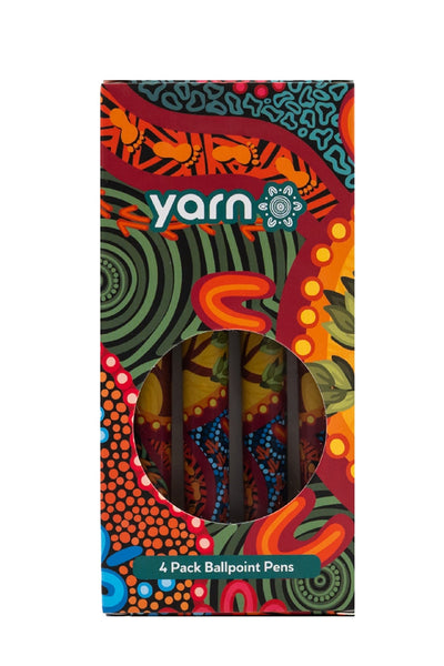 Aboriginal Art NAIDOC 2025 Ballpoint Pen 4 Pack - W | Yarn Marketplace