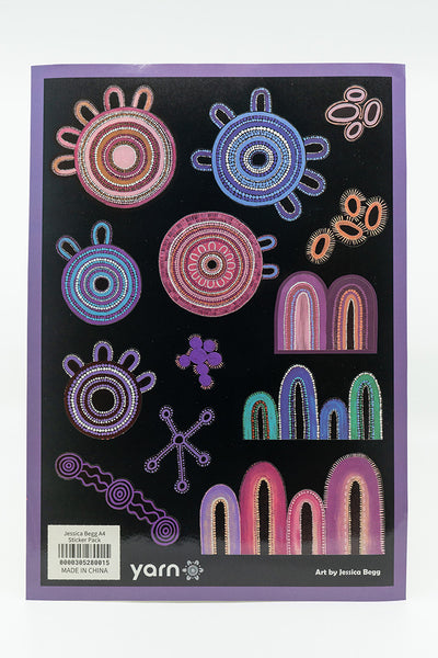 Jessica Begg A4 Sticker Pack (3 Pack)