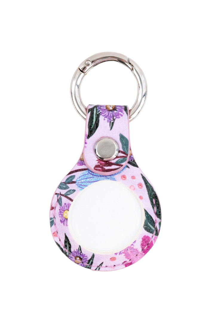 Pink Banksia Smart Tracker Holder Keychain
