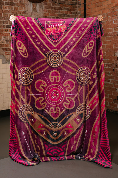 Maroon Warrior Flannel Throw Blanket (150cm x 200cm)