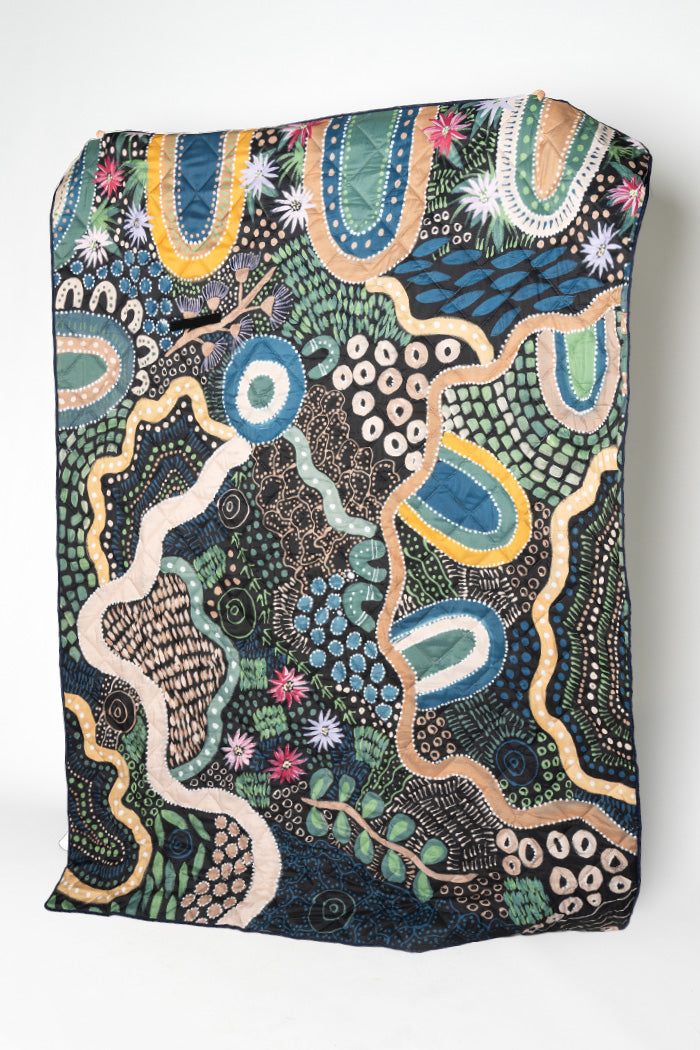 By The Waterhole Sand Free Premium Quilted Picnic Rug (150cm x 200cm)