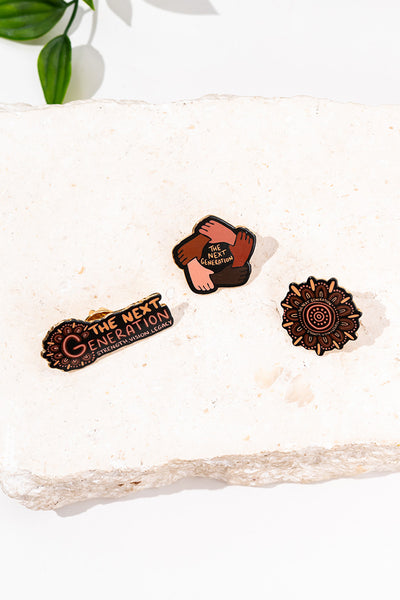 Aboriginal Art NAIDOC 2025 Lapel Pins - A.K | Yarn Marketplace