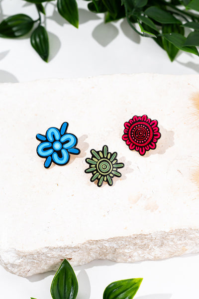 Aboriginal Art NAIDOC 2025 Lapel Pins - W.S | Yarn Marketplace