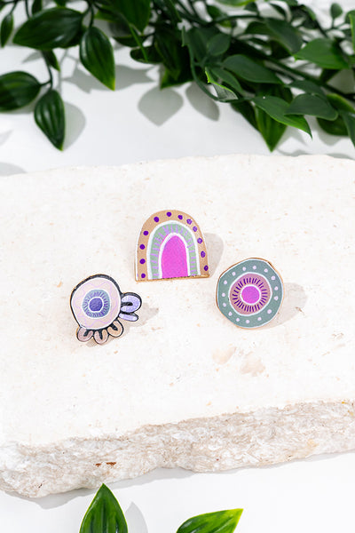 Aboriginal Art NAIDOC 2025 Lapel Pins - L.G | Yarn Marketplace