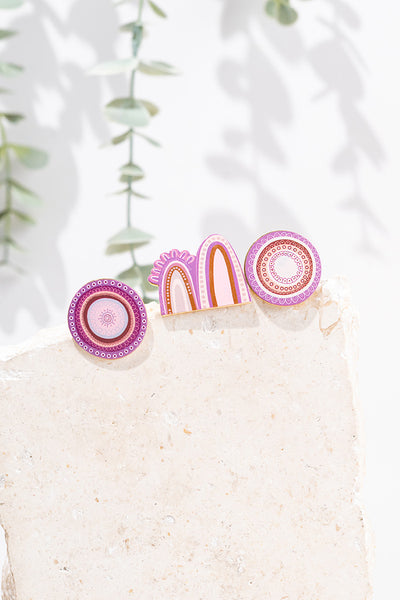 Aboriginal Art NAIDOC 2025 Lapel Pins - A.B.F | Yarn Marketplace