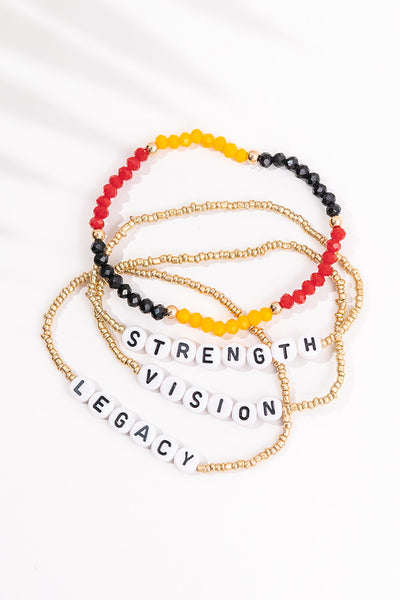 Aboriginal Art NAIDOC 2025 Bracelet - S.V.L.G.B.4PK | Yarn Marketplace