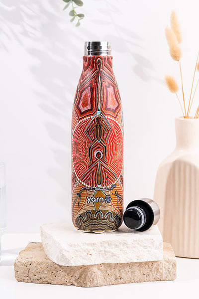 Aboriginal Art NAIDOC 2025 500mL Bottle - L.F | Yarn Marketplace