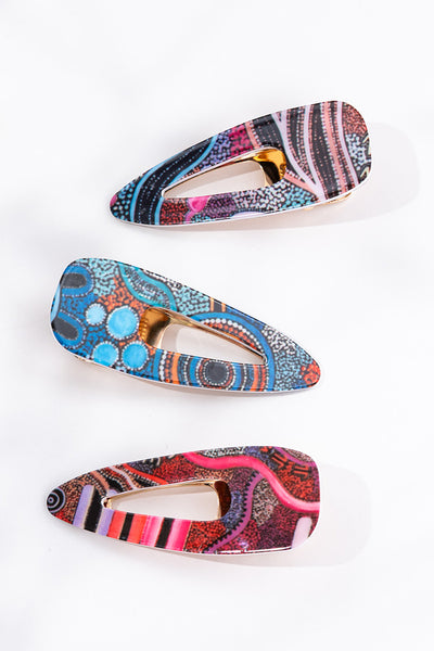 Jessica Begg Snap Hair Clip (Large) Collection (3 Pack)