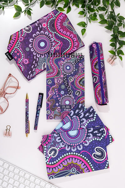 Aboriginal Art NAIDOC 2025 Large Pencil Case - M.T.O.B | Yarn Marketplace