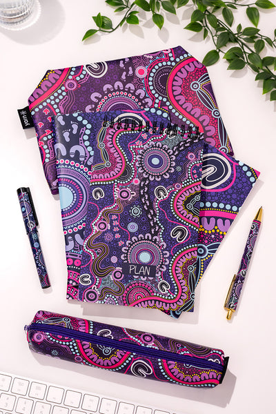Aboriginal Art NAIDOC 2025 Small Pencil Case - M.T.O.B | Yarn Marketplace