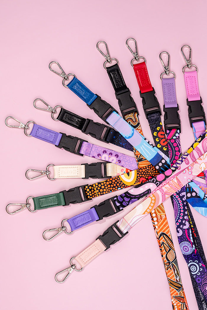 Aboriginal Art NAIDOC 2025 Premium Lanyard - F.D | Yarn Marketplace