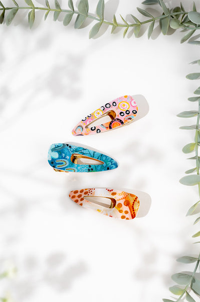Sheri Skele Snap Hair Clip (Large) Collection (3 Pack)