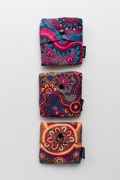 Amy Kilby Artist Collection rPET Reusable Fold-Up Shopping Bag (3 Pack