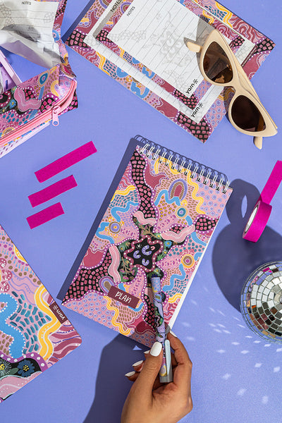 Aboriginal Art NAIDOC 2024 Spiral Notepad - G.L | Yarn Marketplace