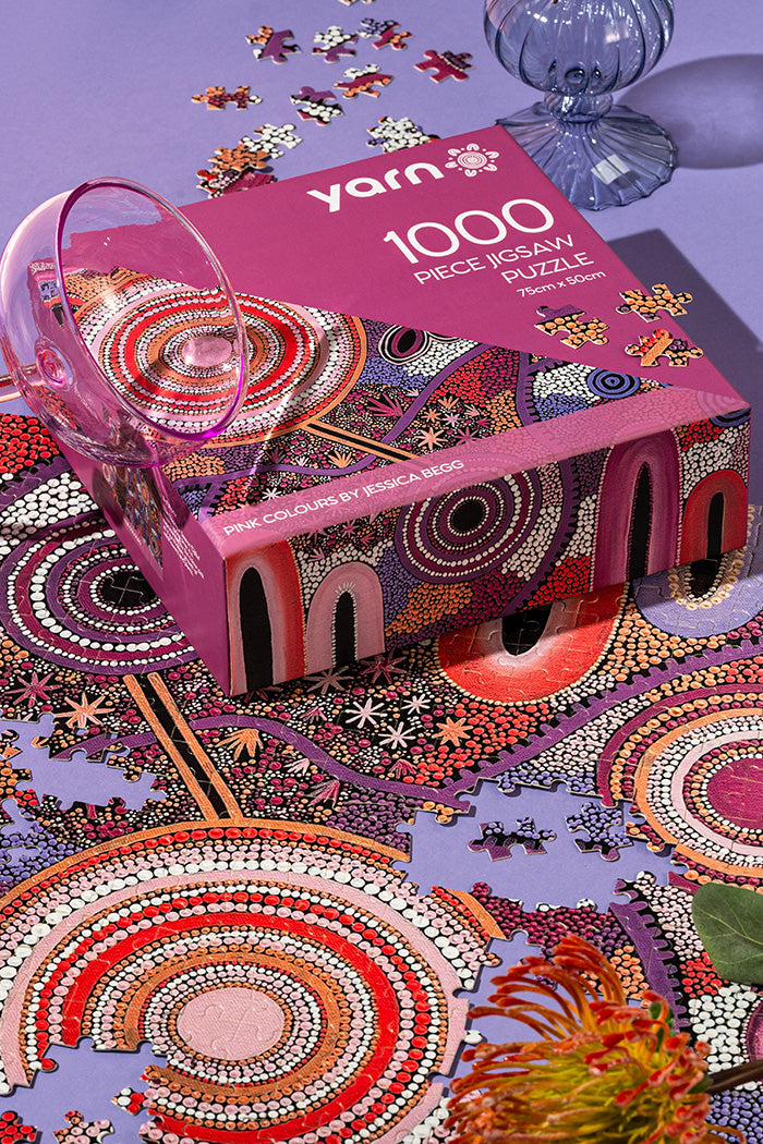 Jigsaw Puzzle: 1000 Piece Indigenous Artwork Puzzle | Yarn