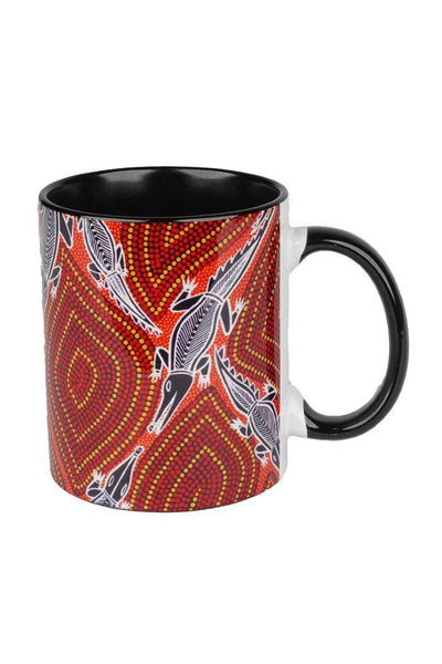 Aboriginal Art Coffee Mug Cup Ceramic Kitchen - C.S | Yarn Marketplace