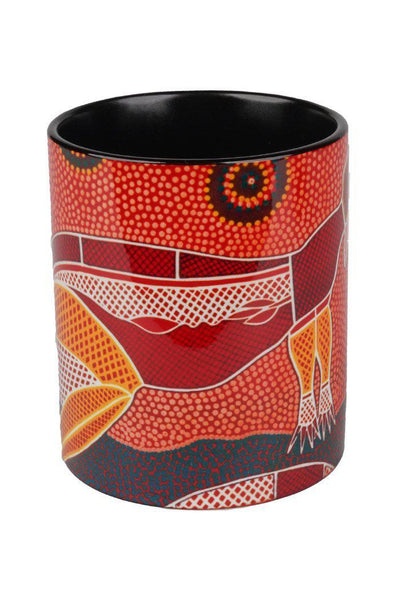Aboriginal Art Coffee Mug Set Ceramic Kitchen - DH | Yarn Marketplace