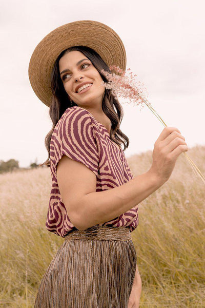 Aboriginal Art Office Wear Womens Blouses - N.V | Yarn Marketplace