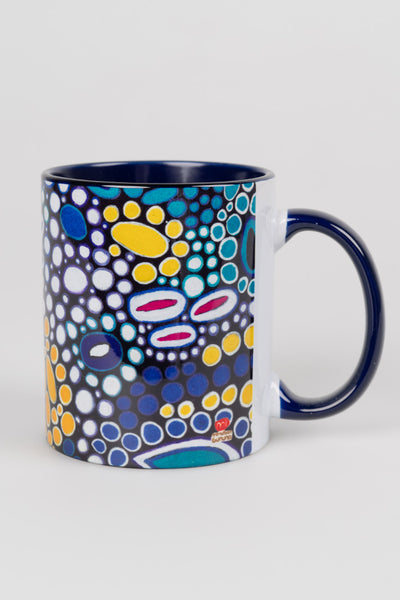 Aboriginal Art Coffee Mug Cup Ceramic Kitchen - M.C | Yarn Marketplace